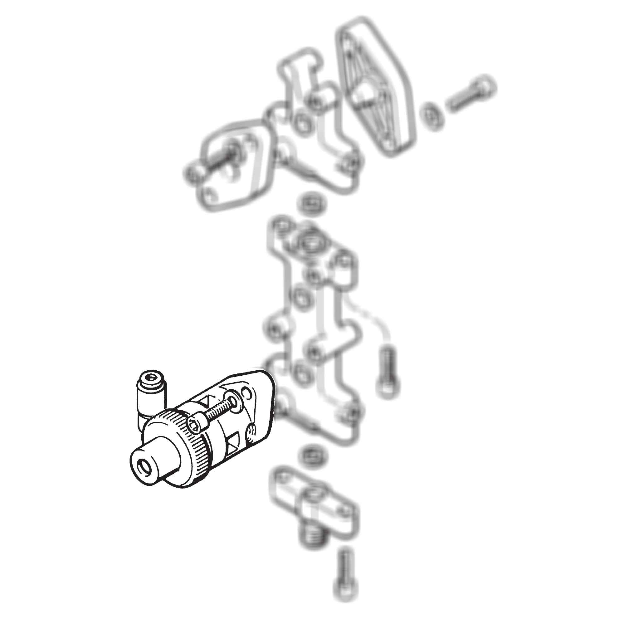 218964 - SST bare valve for colour changer valve assembly